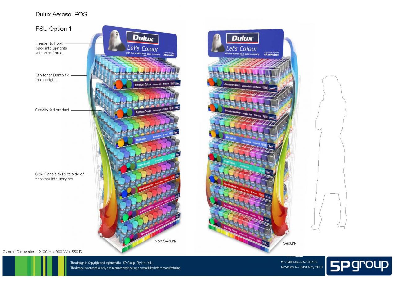 Flashback Friday 2013: Dulux Spray Can Display